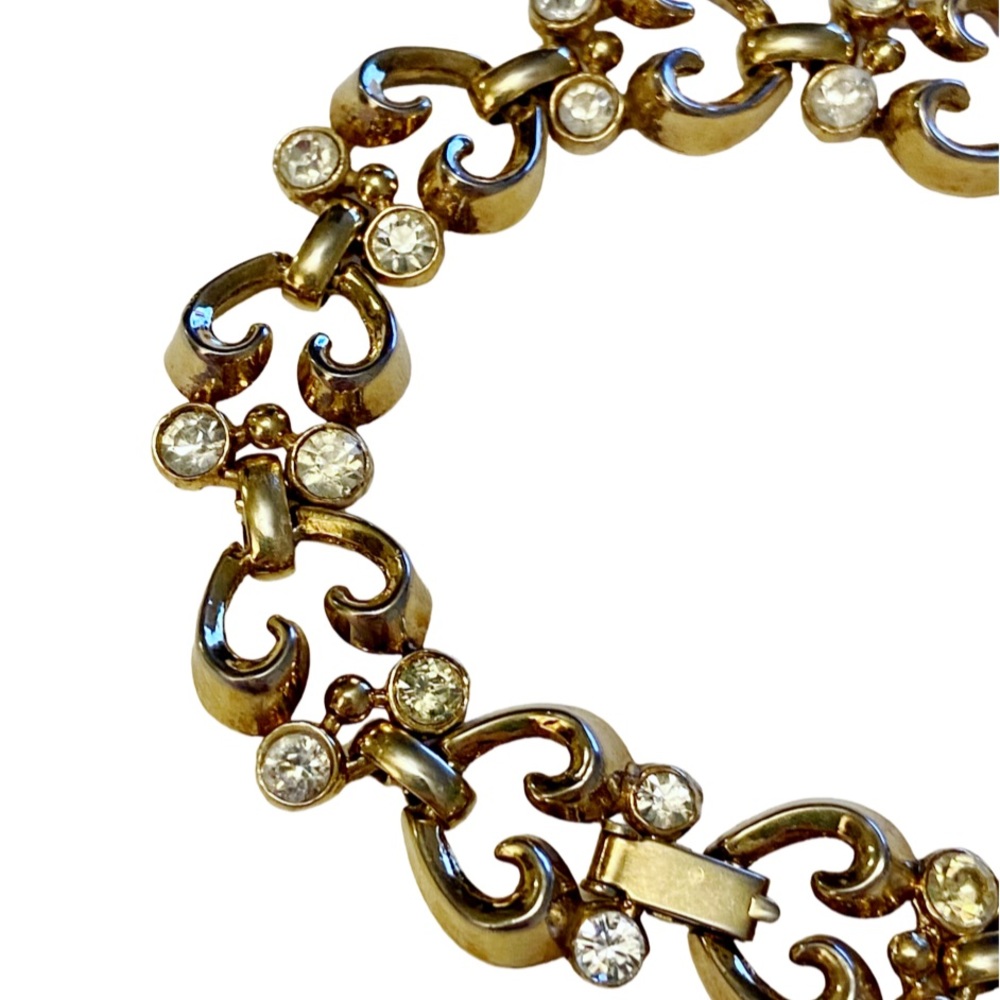 Trifari Alfred Philippe 1940s Queen Hearts Bracelet G… - Gem